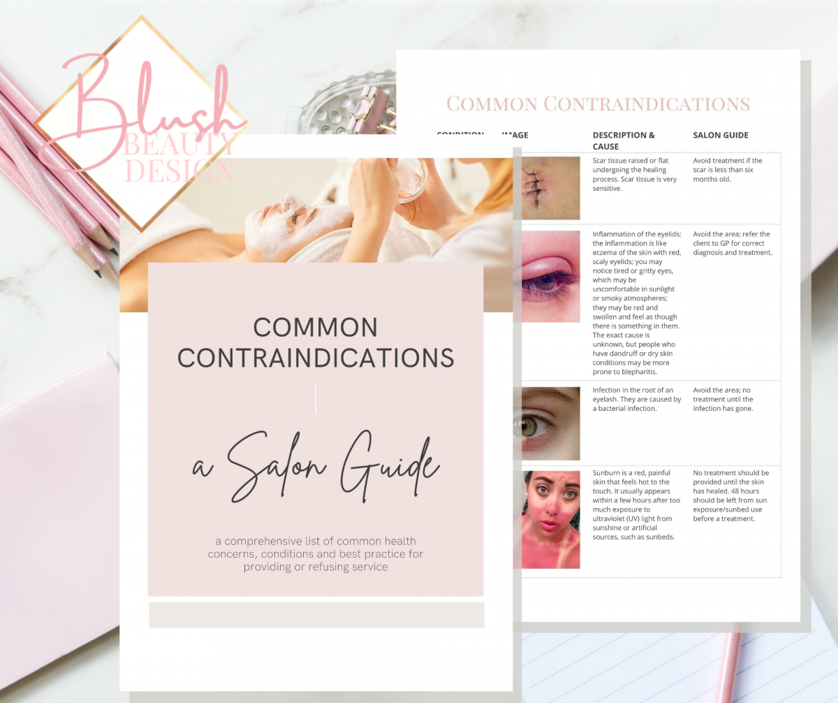 E-Book: Common Contraindications, A Salon Guide - Blush Academy